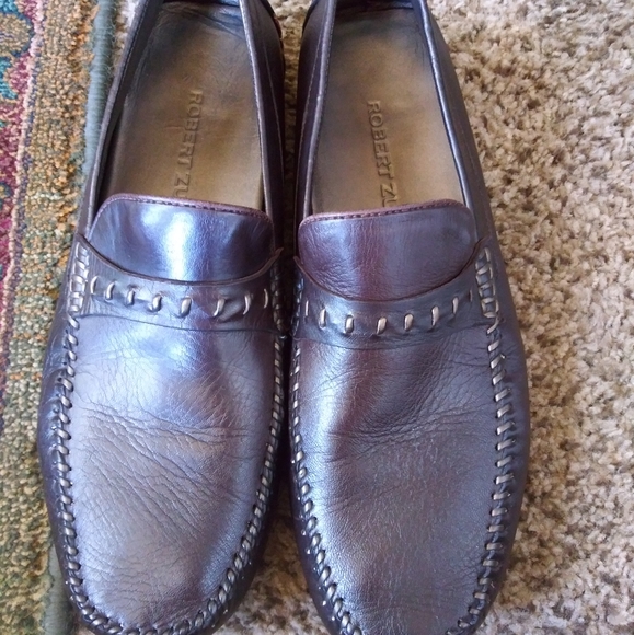 Robert Zur | Shoes | Robert Zur Leather Slip On Driving Loafers | Poshmark
